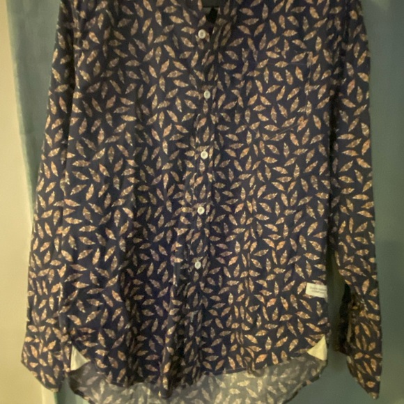 Duvin | Shirts | Duvin Design Navy Hawaiian Shirt Size L With Leaf ...
